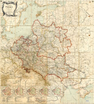 Szczegółowa mapa Polski z 1771 roku | Eloblog